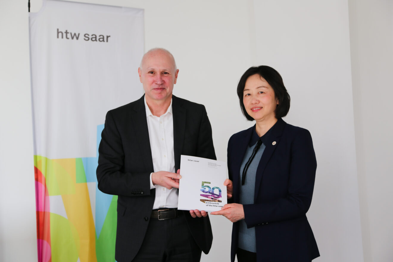 Delegation der chinesischen Shanghai Dianji Universität besucht htw saar und DHIK – DHIK